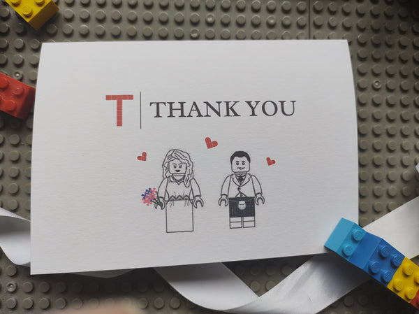 Lego Thank You Cards – Joy Wedding Stationery